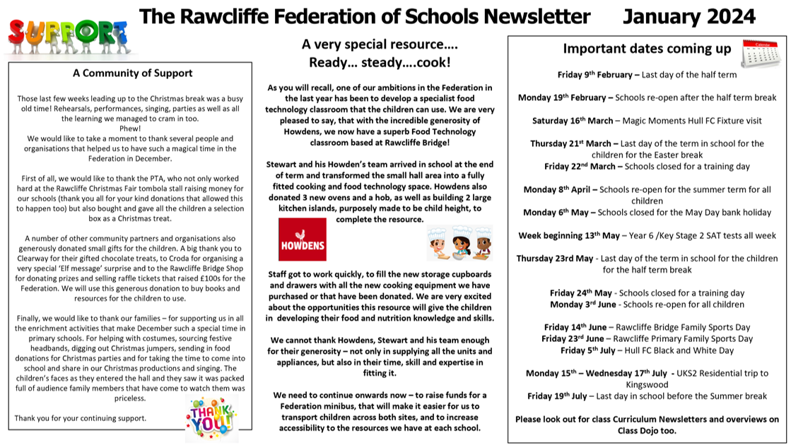 The Federation of Rawcliffe Bridge and Rawcliffe Primary Schools ...